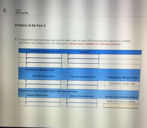 Solved Value 2 27 Polnts Exercise 5 11 Income Reporting And