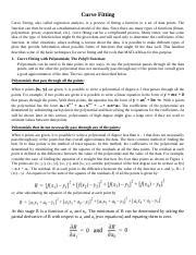 Curve Fitting Techniques And Tools For Accurate Data Modeling Course Hero