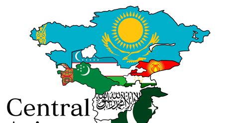 지도 중앙아시아의 국가 Central Asia 월드와이드맵のイラスト Pixiv