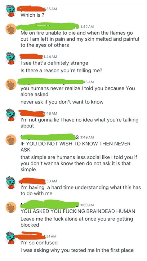 Strange Random Text From An Account Made At Max An Hour Before Texting