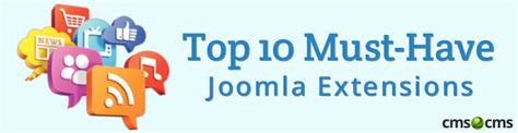 Top 10 Must Have Joomla Extensions