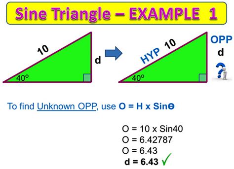 The Sine Ratio Passys World Of Mathematics