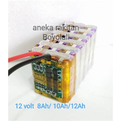 Jual Baterai Pack 18650 12volt 12ah Bms 40a Baterai Pack 12 Volt 10ah Batre 18650 Shopee