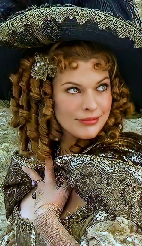 Milla Jovovich in The Three Musketeers Mulher bonita Moda histórica Cabelo