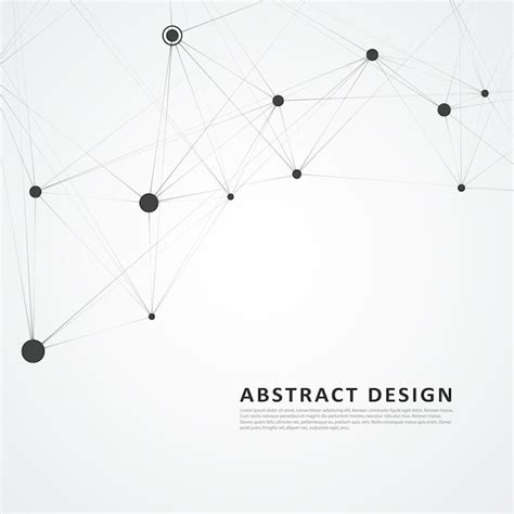 Premium Vector Connected Structure Lines And Dots Medical Technology Chemistry Science And