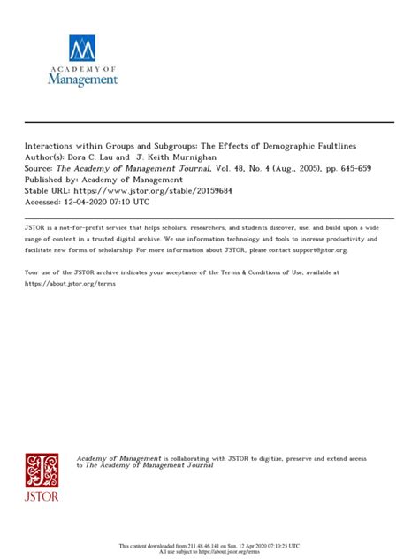Interactions Within Groups And Subgroups Pdf Communication Information