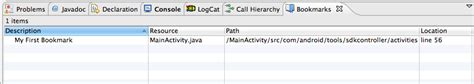 eclipse tip use bookmarks to track important places in your code