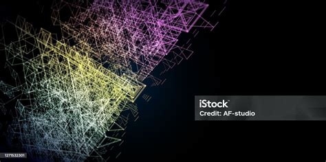추상 네트워크 배경입니다 파티클 웨이브 블록체인신경망 나노기술에 대한 스톡 벡터 아트 및 기타 이미지 나노기술 추상적인 0명 Istock