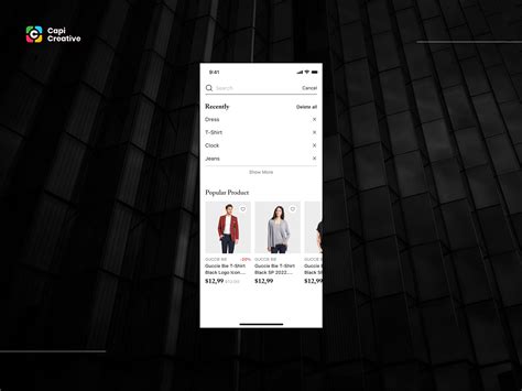 E Commcerce Mobile App Ui Concept By Capi Product On Dribbble