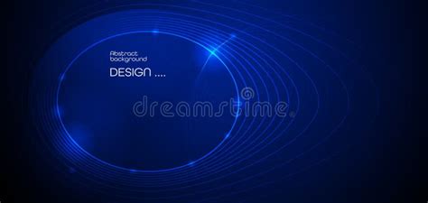 Vector Illustration Molecule Connected Lines With Dots Technology On Blue Background Abstract