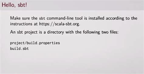 Sbt The Interactive Build Tool Scalaschool