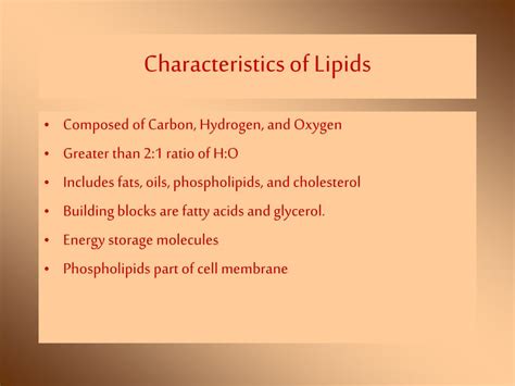 PPT LIPIDS PowerPoint Presentation Free Download ID 1091460