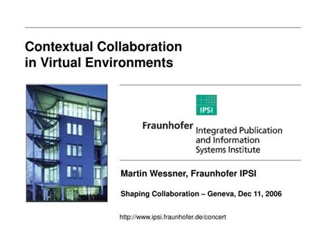 Ppt Contextual Collaboration In Virtual Environments Powerpoint