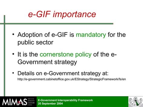 E Government Interoperability Framework Ppt