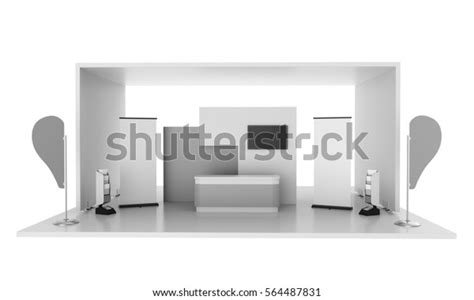 키오스크 모형 템플릿3d 렌더링 스톡 일러스트 564487831 Shutterstock