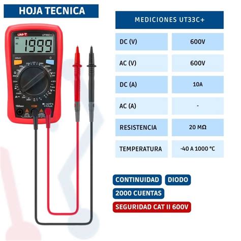 Multimetro Uni T Ut33c