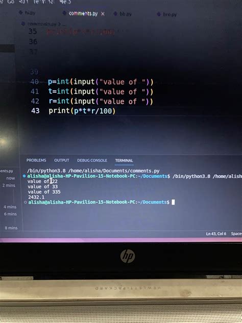 Ahmad Alisha Mohammad On Linkedin Task 4 Practice Comments Variables And Datatypes Task 5 Write