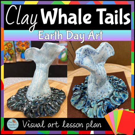 Clay Whale Tails Sculpture Art Project For Ceramics Earth Day Lesson