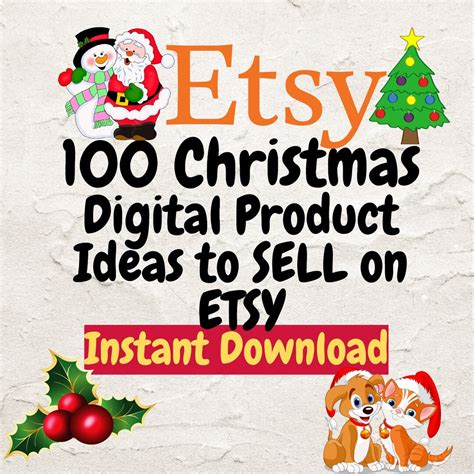 Christmas Etsy Digital Product Ideas 100 Digital Product Ideas To Sell