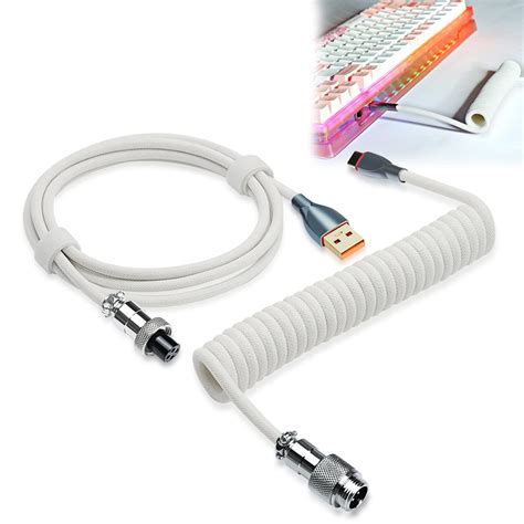Buy Ucinnovate Coiled Keyboard Cable Pro Custom Coiled Usb C Cable For Gaming Keyboard Double