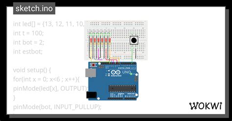 Primeiro Led E BotÃo Wokwi Esp32 Stm32 Arduino Simulator