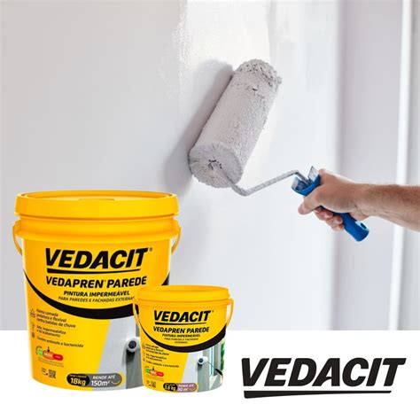 Tinta Impermeabilizante Vedapren Parede Branco 18kg Vedacit Star