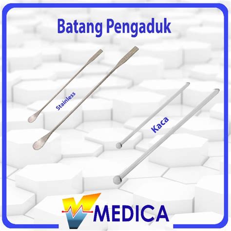 Jual Batang Pengaduk Kaca Batang Pengaduk Stainless Spatula