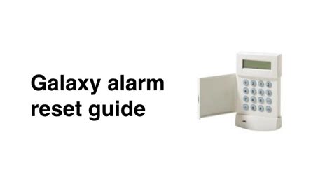How To Reset Honeywell Galaxy Alarm Amcos Smart Security Guide