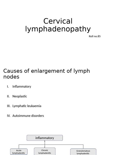 Cervical Lymphadenopathy 85 Pdf Lymphatic System Lymphoma