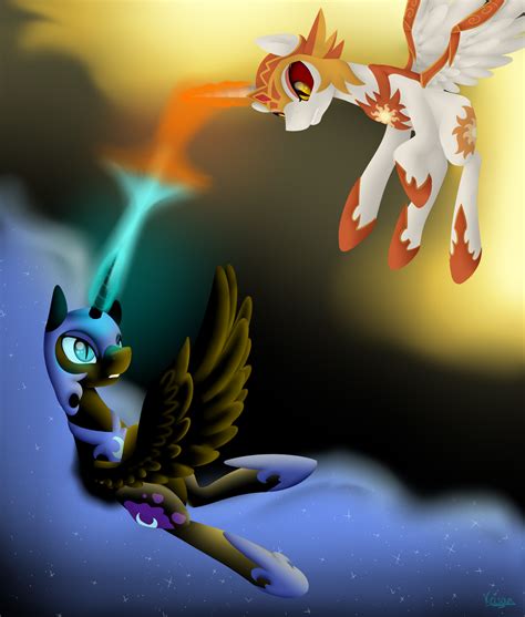 Nightmare Moon Vs Daybreaker By Keisaa On Deviantart