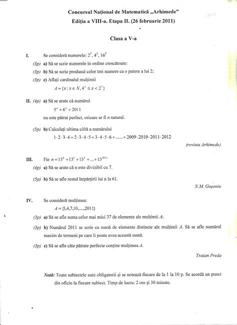 Teste Matematica Clasa A 5a Hot Sex Picture