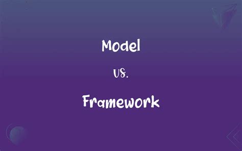 Model Vs Framework Whats The Difference