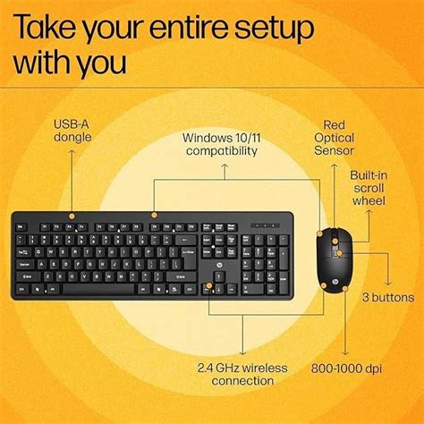 Hp Km200 Wireless Mouse And Keyboard Combo At ₹ 810 Piece Logitech Keyboard And Mouse Combo In