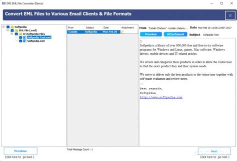 DRS EML File Converter Download Softpedia