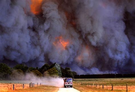 Firemen Fleeing Black Saturday Bushfires In Australia Imgur Black