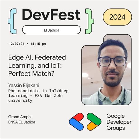 Yassin El Jakani On Linkedin Devfest Iot Ai Iot Federated