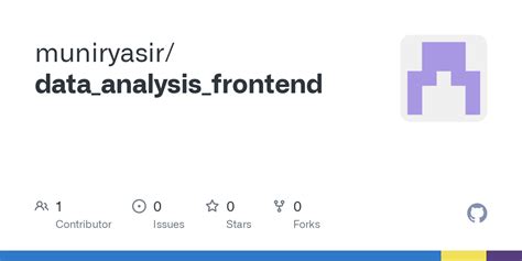Github Muniryasirdataanalysisfrontend