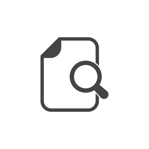 document magnifier vector icon illustration 23038191 vector art at