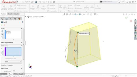 Lofts Guide Curves In Solidworks 2016 Solidprofessor Video 3d Engineer