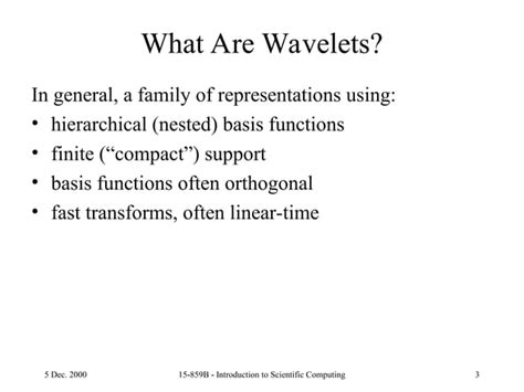 Waveletstransofrmapplicationsintroppt