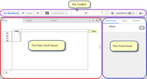 spreadsheet web editor user interface