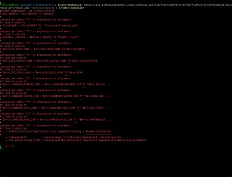 Error When Running The Installation Script On Windows · Issue 3852 · Lunarvimlunarvim · Github