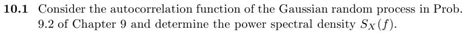 solved 10 1 consider the autocorrelation function of the