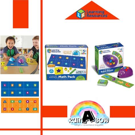 🛒 Learning Resources Code And Go Mouse Robot Stem Math Pack Control Coding Number Dices Shopee