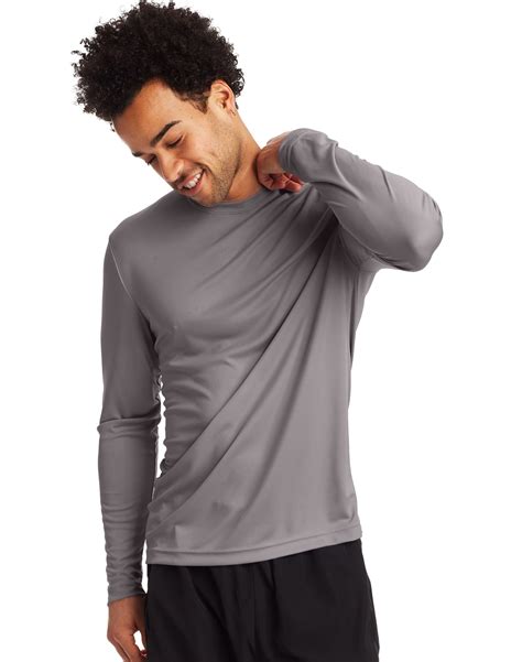 Hanes Sport Cool Dri Mens Performance Long Sleeve T Shirt Value 2