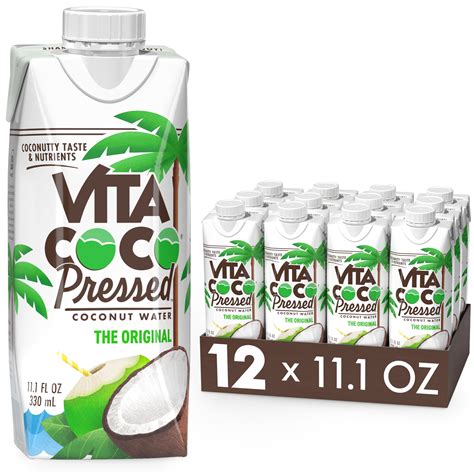 Vita Coco Organic Coconut Water 11 1 Fl Oz Extra Coconut Pack Of 12