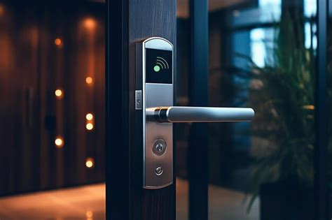 premium ai image smart digital touch screen keypad access by entering