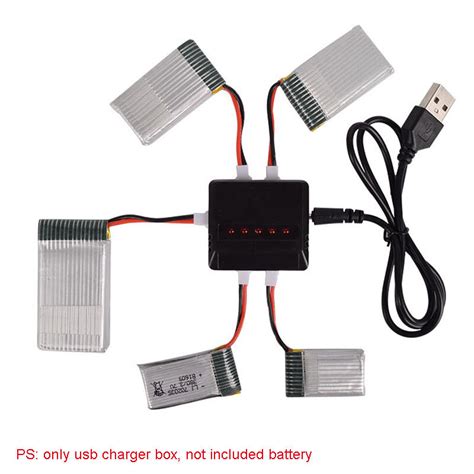 Mx20 2p Usb 케이블 충전기 박스 지능형 리튬 이온 Lipo 배터리 충전기 전기 Rc 장난감 비행기 장난감 37v 500ma 1 트레일러 5 Out