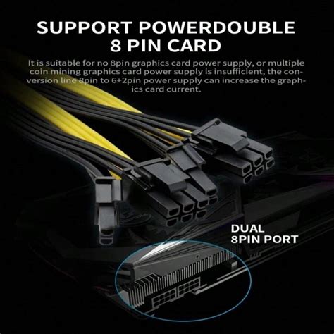 Computer Graphics Card 6 Pin To 8 Pin 8 Pin Adapter 6 Pin Graphics