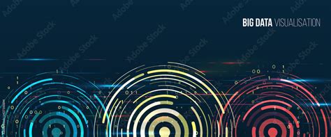Abstract Stream Information With Circles Array And Binary Code